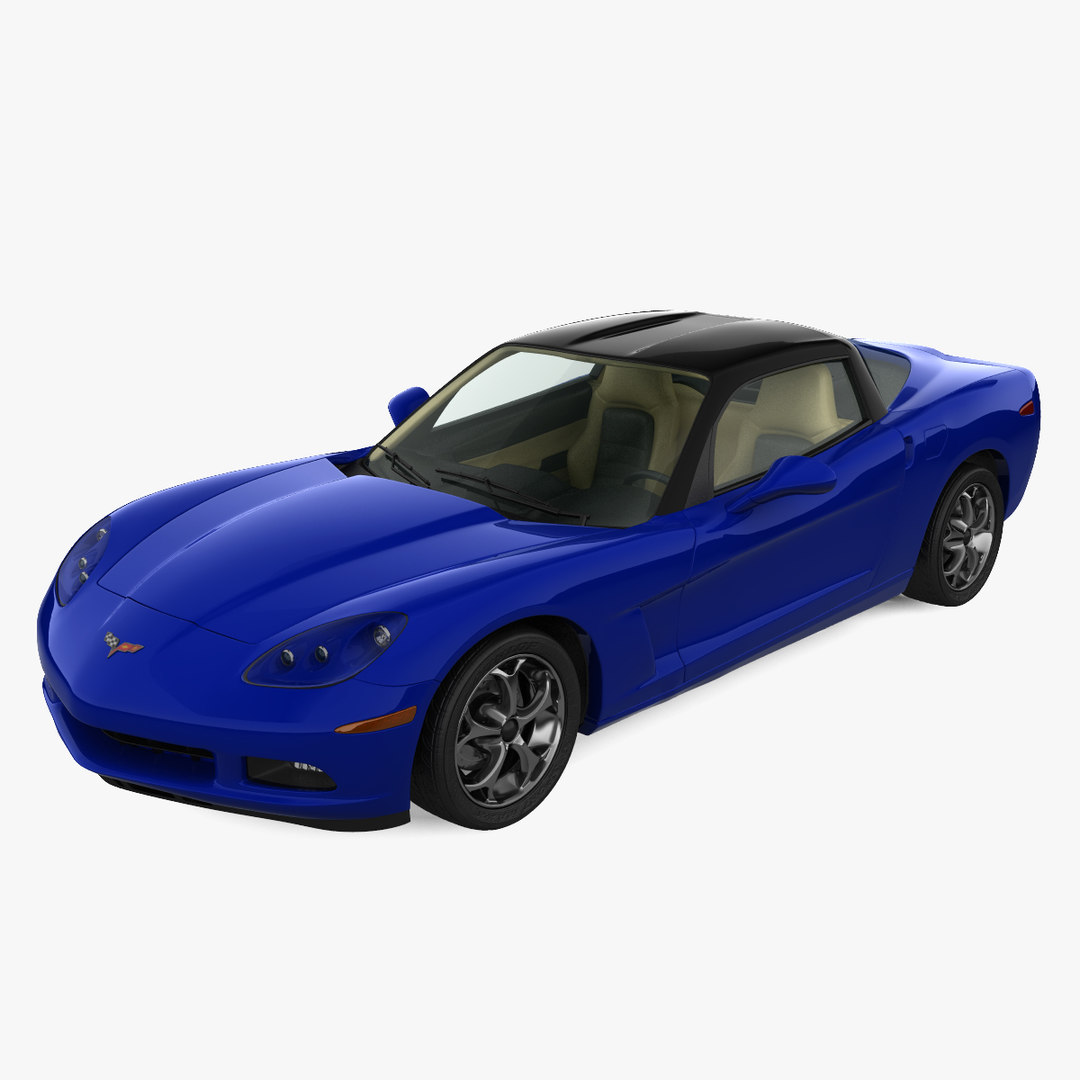 realistic chevrolet corvette c6 3d max
