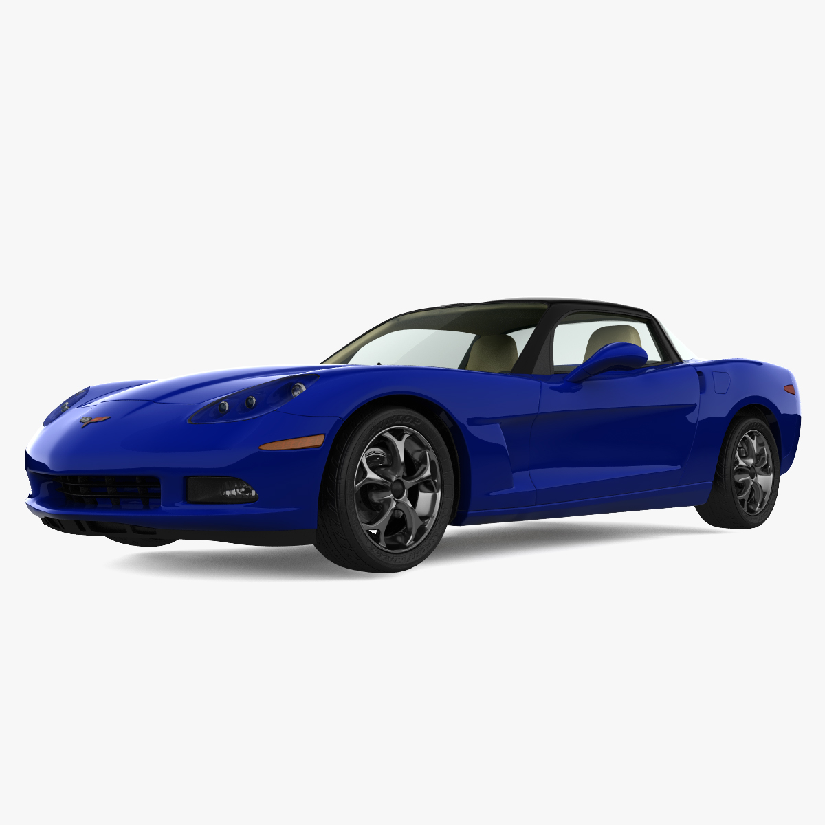 realistic chevrolet corvette c6 3d max