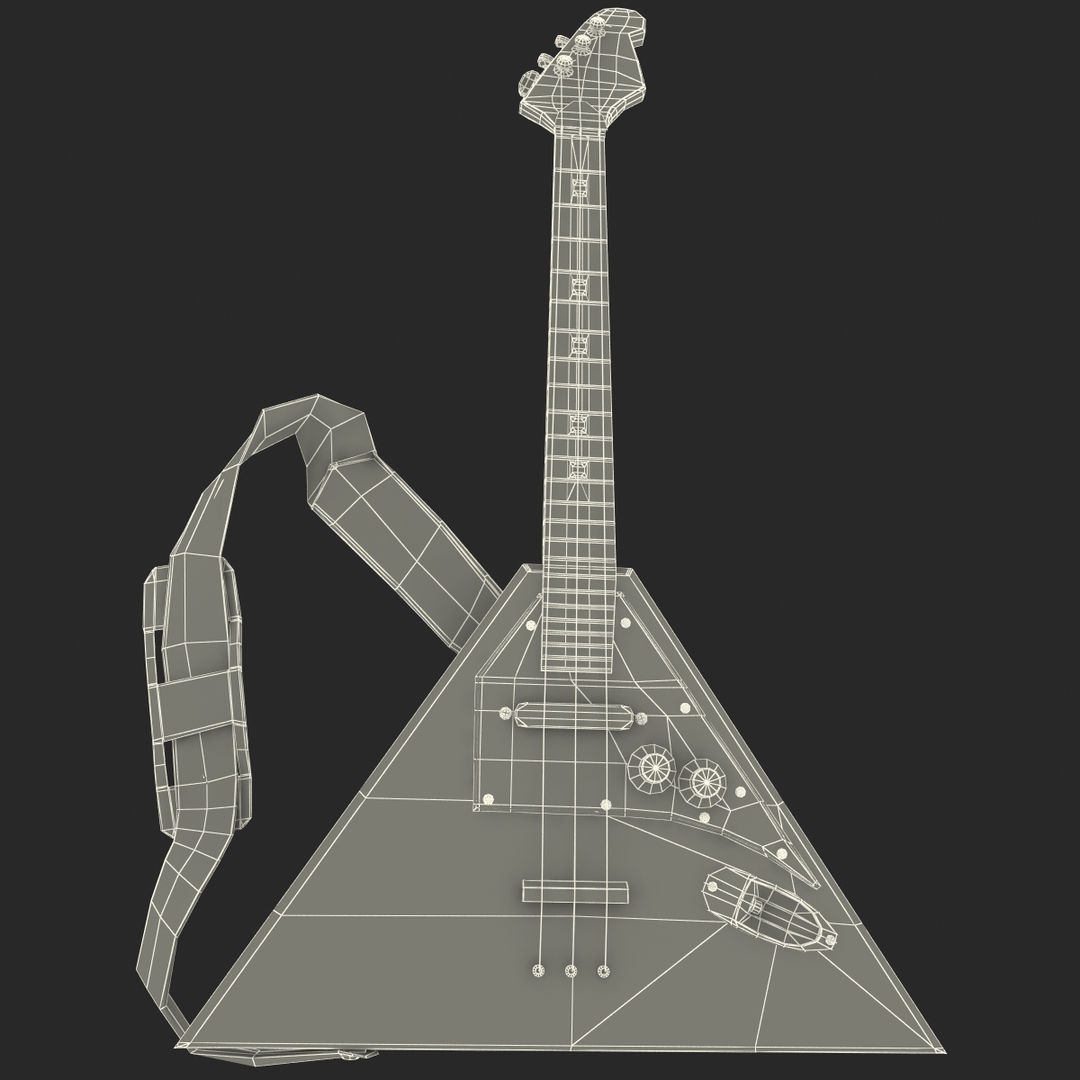 electric balalaika 3d model