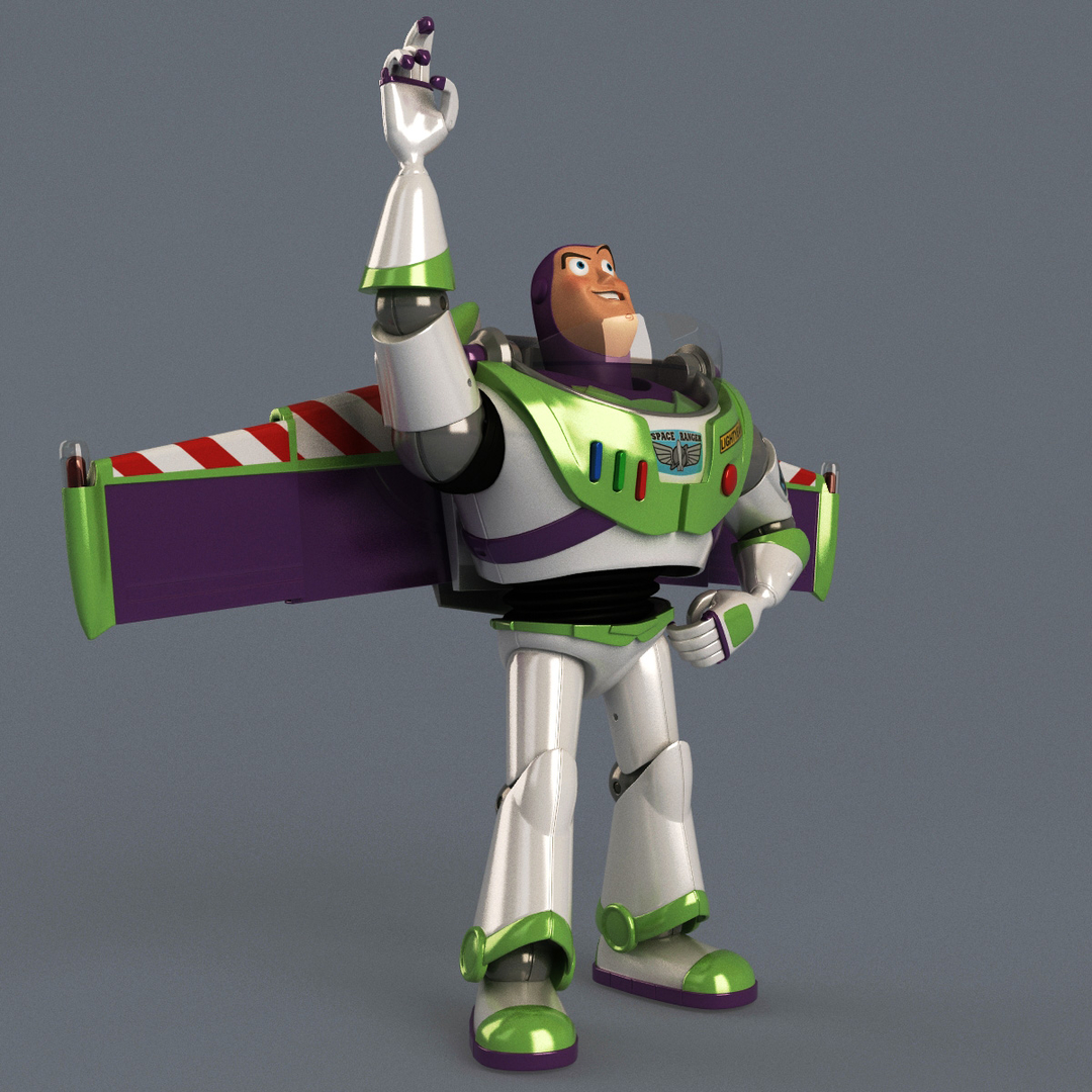 buzz lightyear pose 3 3d model