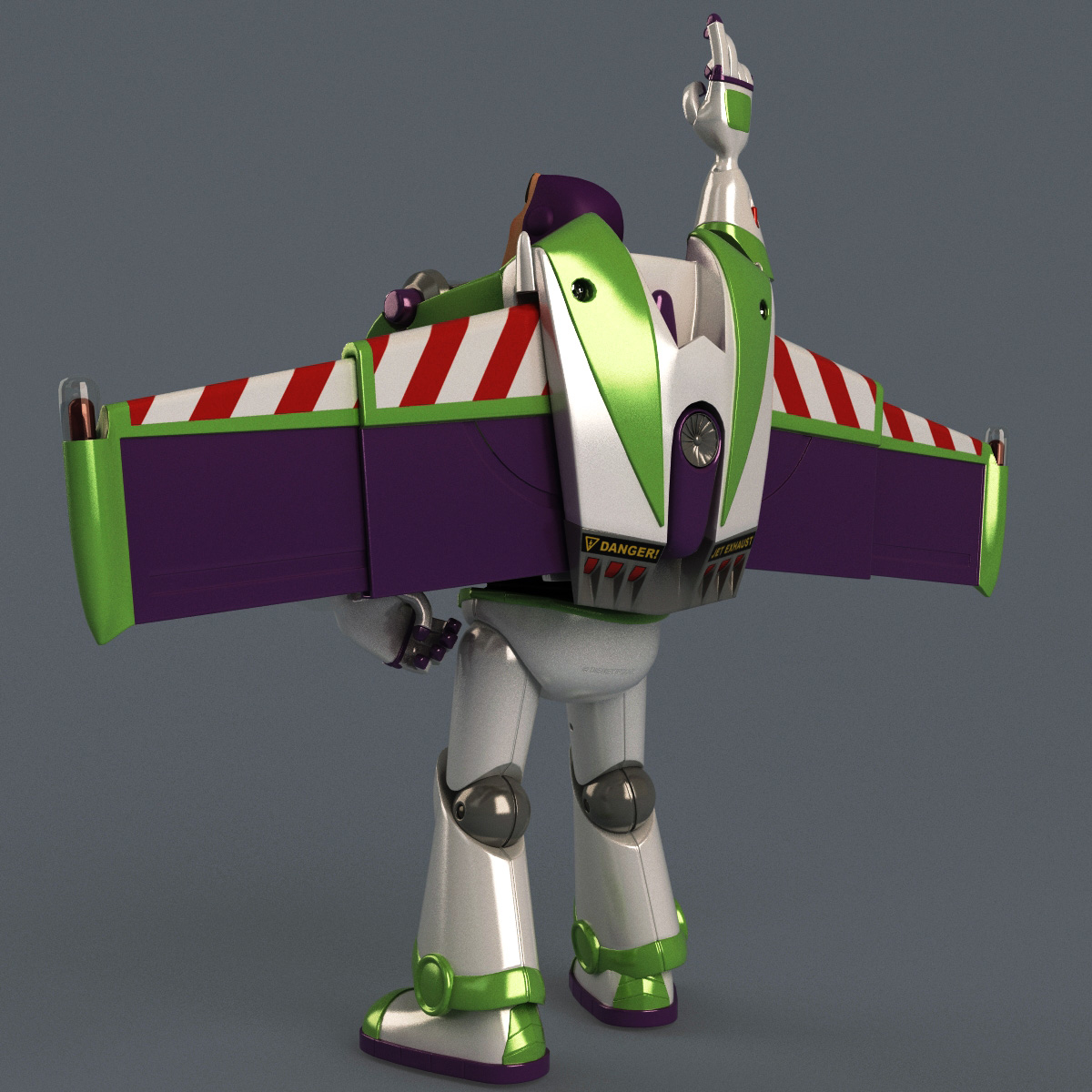 buzz lightyear pose 3 3d model