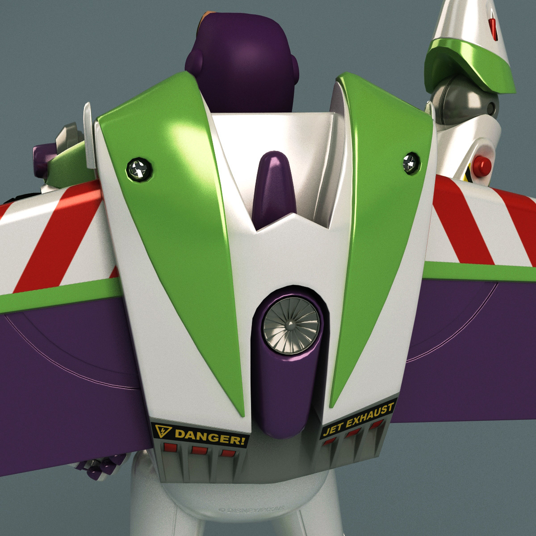 buzz lightyear pose 3 3d model