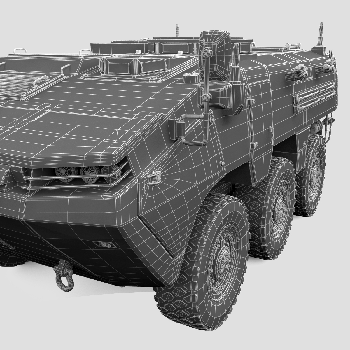 3d max realistic arma 6x6 turkey