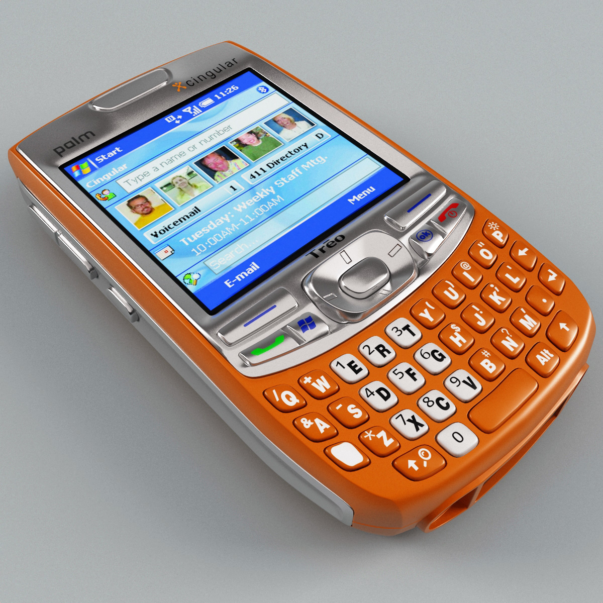 3d palm treo 750 orange