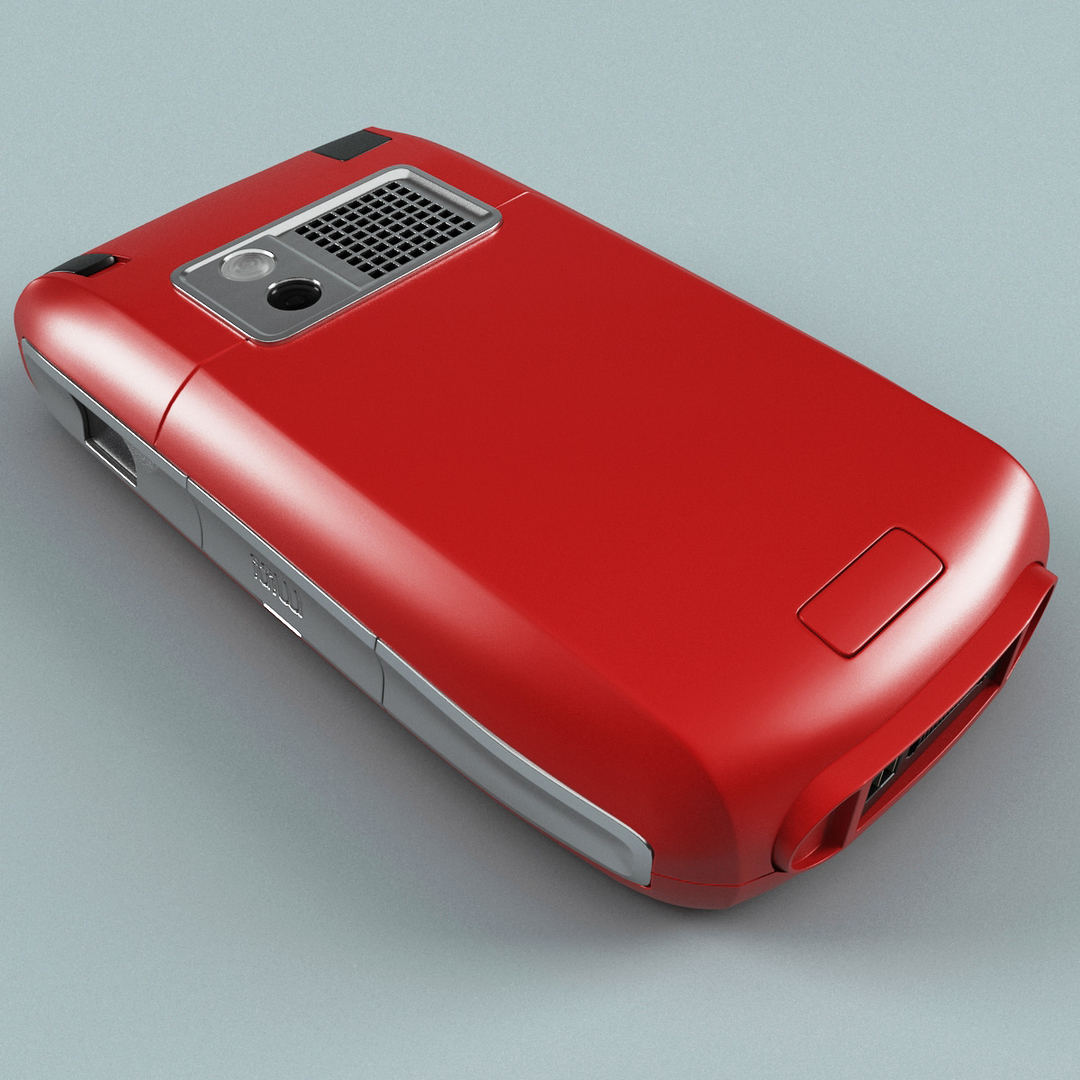palm treo 750 red 3d model