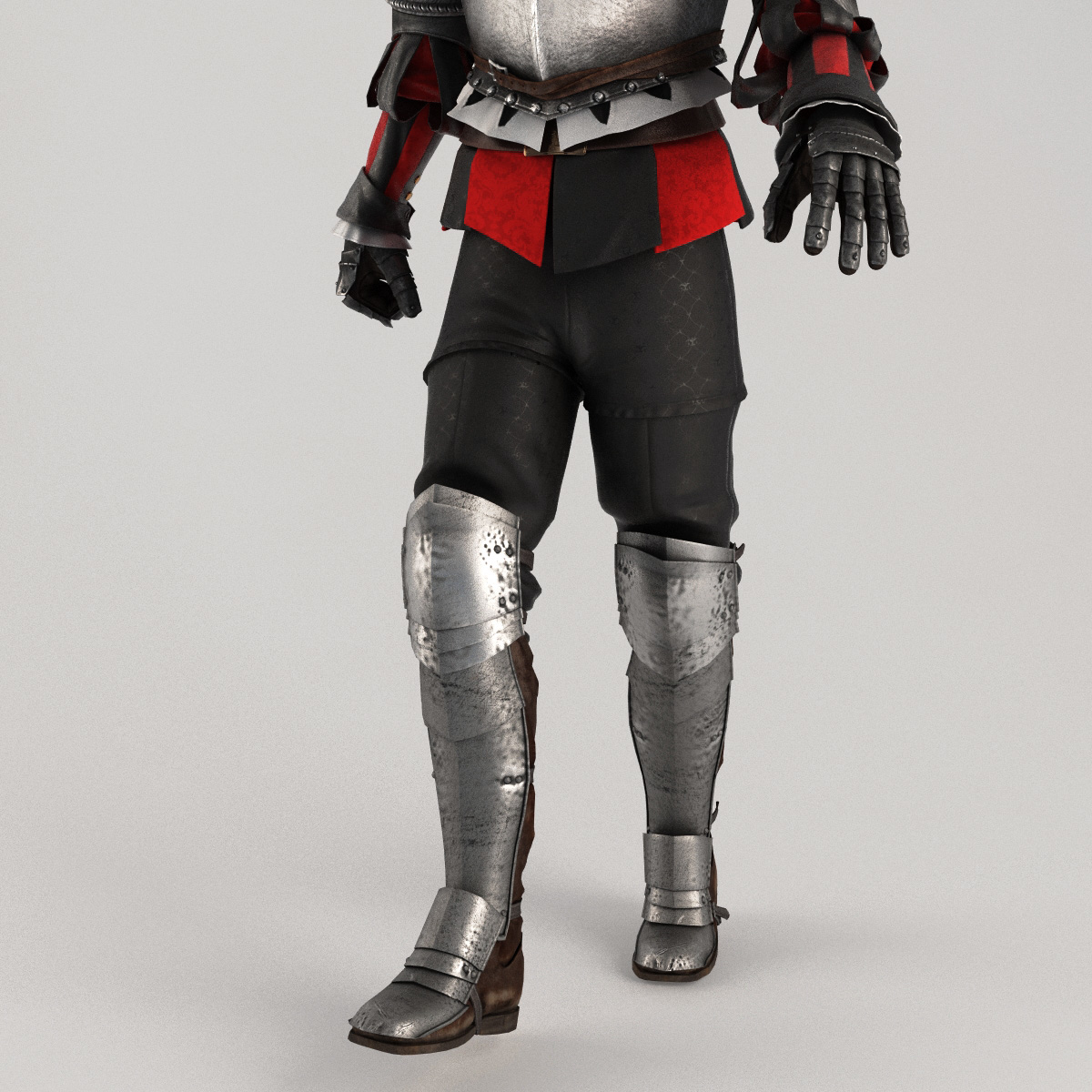 swiss guardsmen vatican knight 3d model