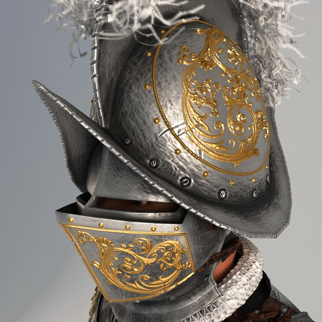 swiss guardsmen vatican knight 3d model