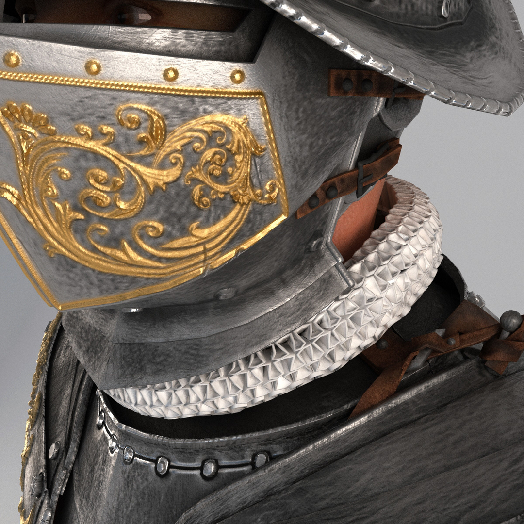swiss guardsmen vatican knight 3d model