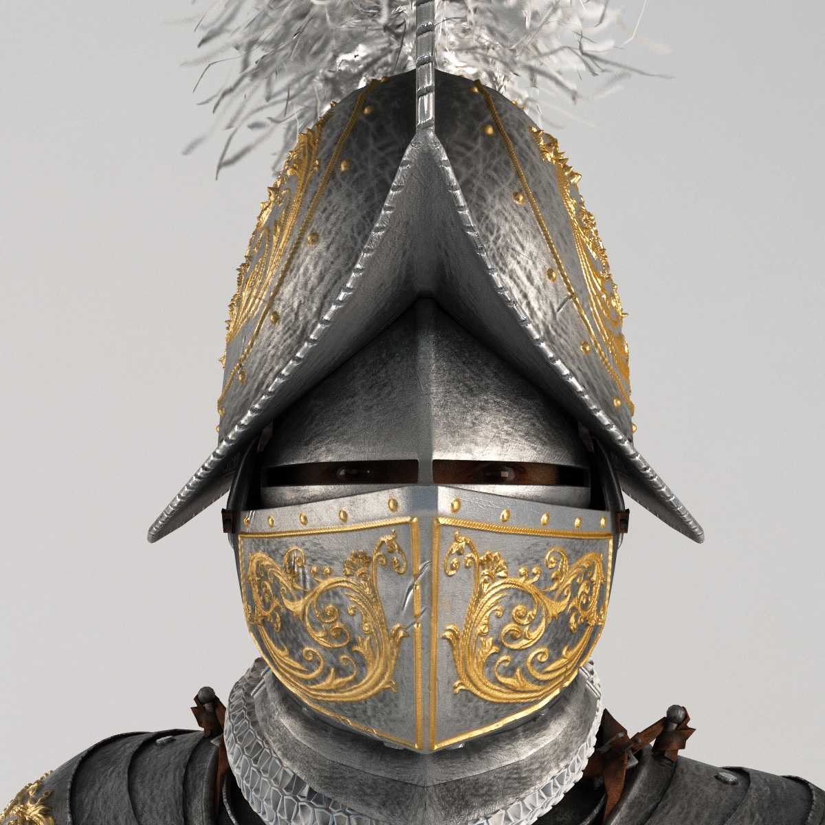 swiss guardsmen vatican knight 3d model