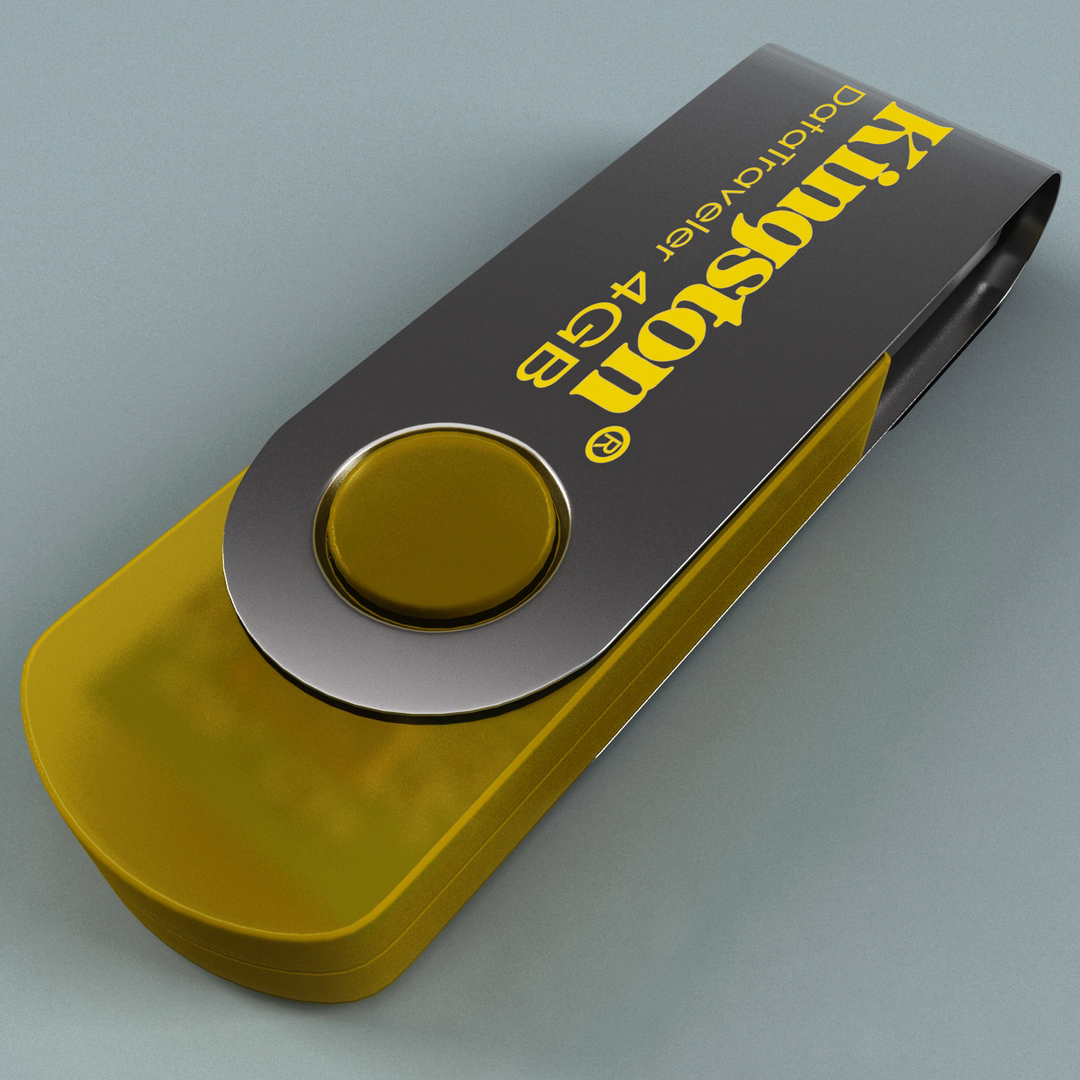 usb flash drives v1 3d model