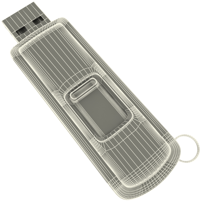 usb flash drives v1 3d model