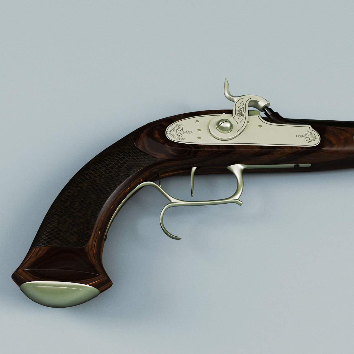 old musket pistols 3d 3ds