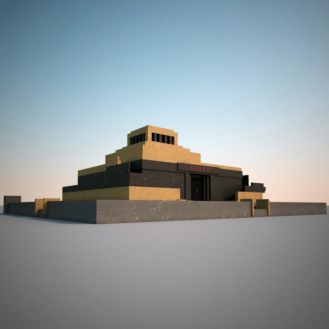3d lenins mausoleum model