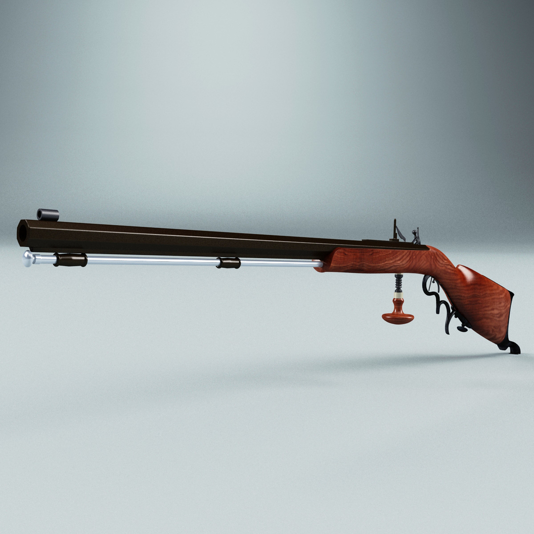 3d old musket model