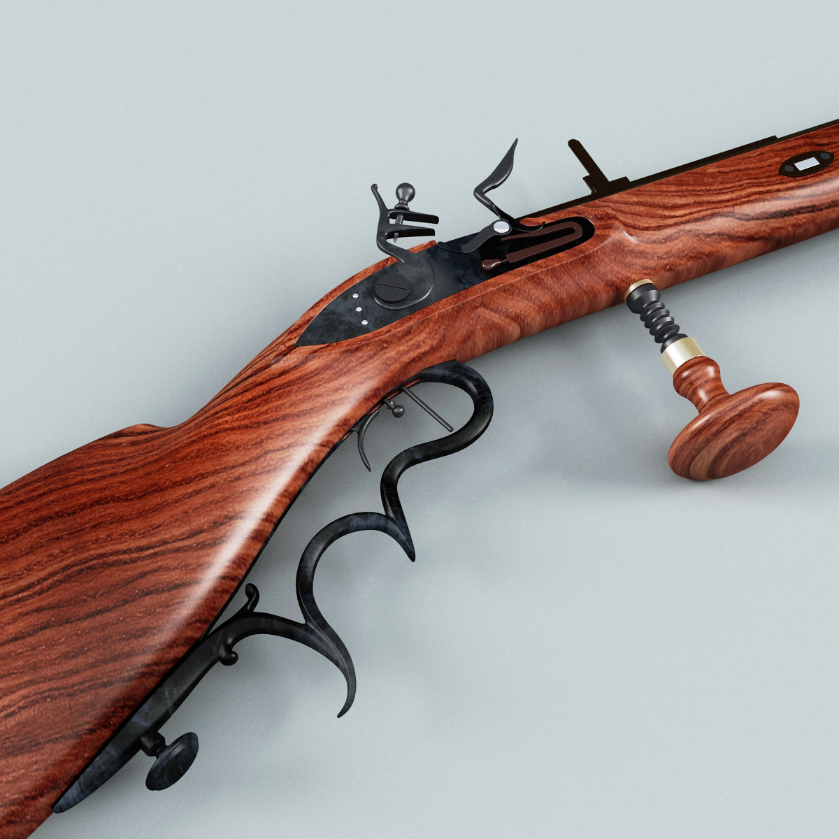 3d old musket model