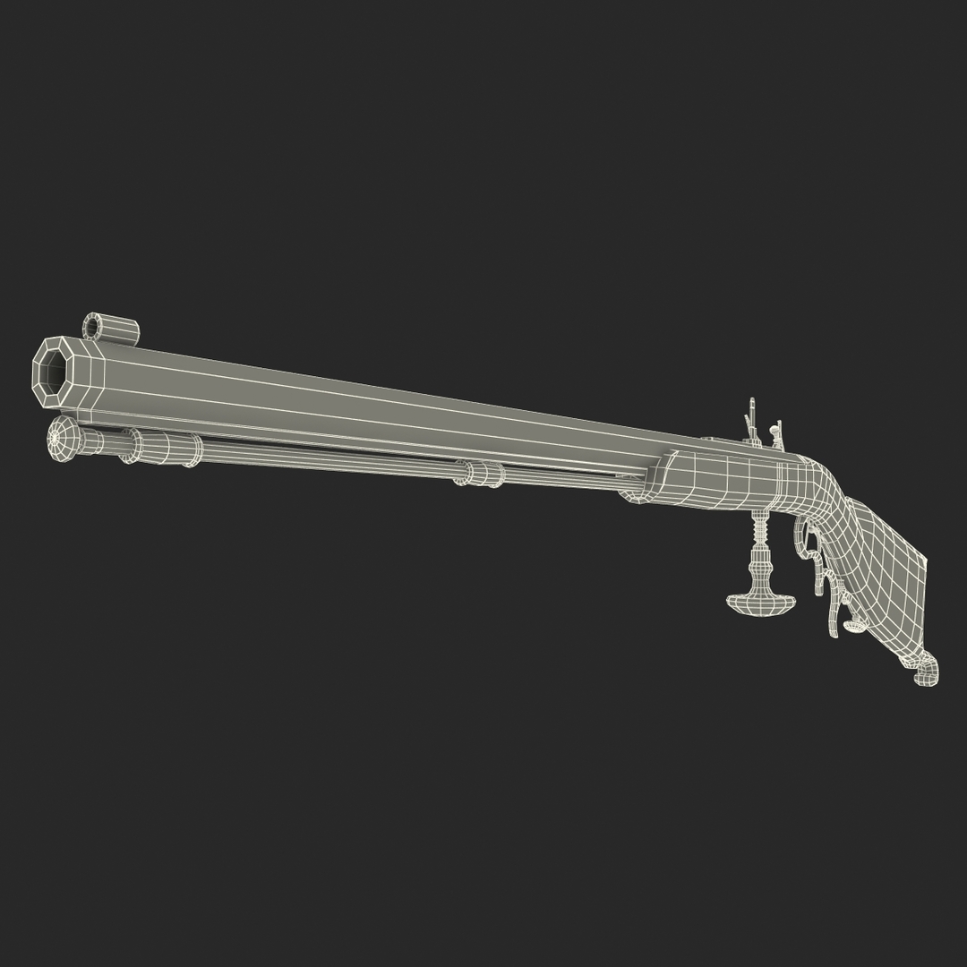 3d old musket model