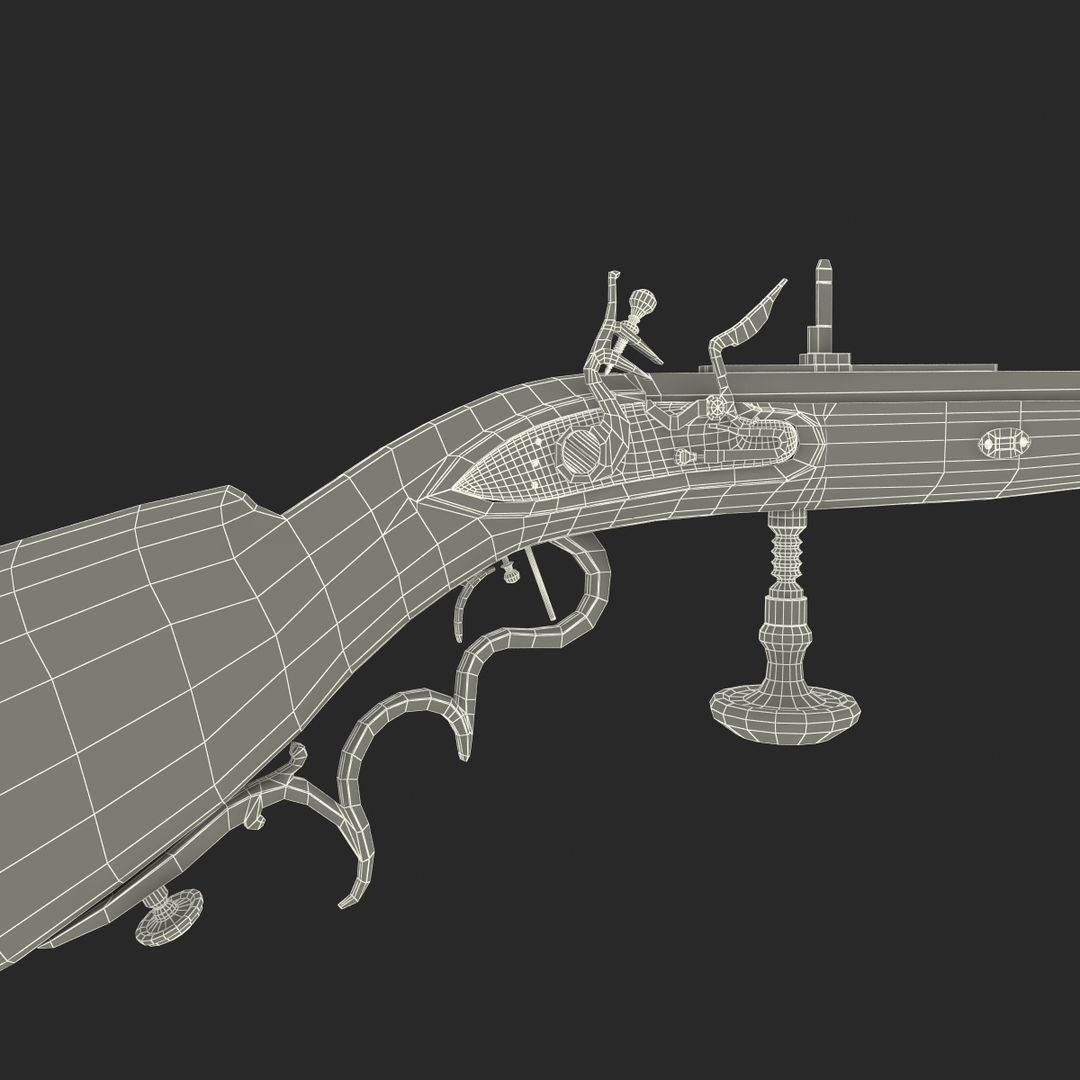 3d old musket model
