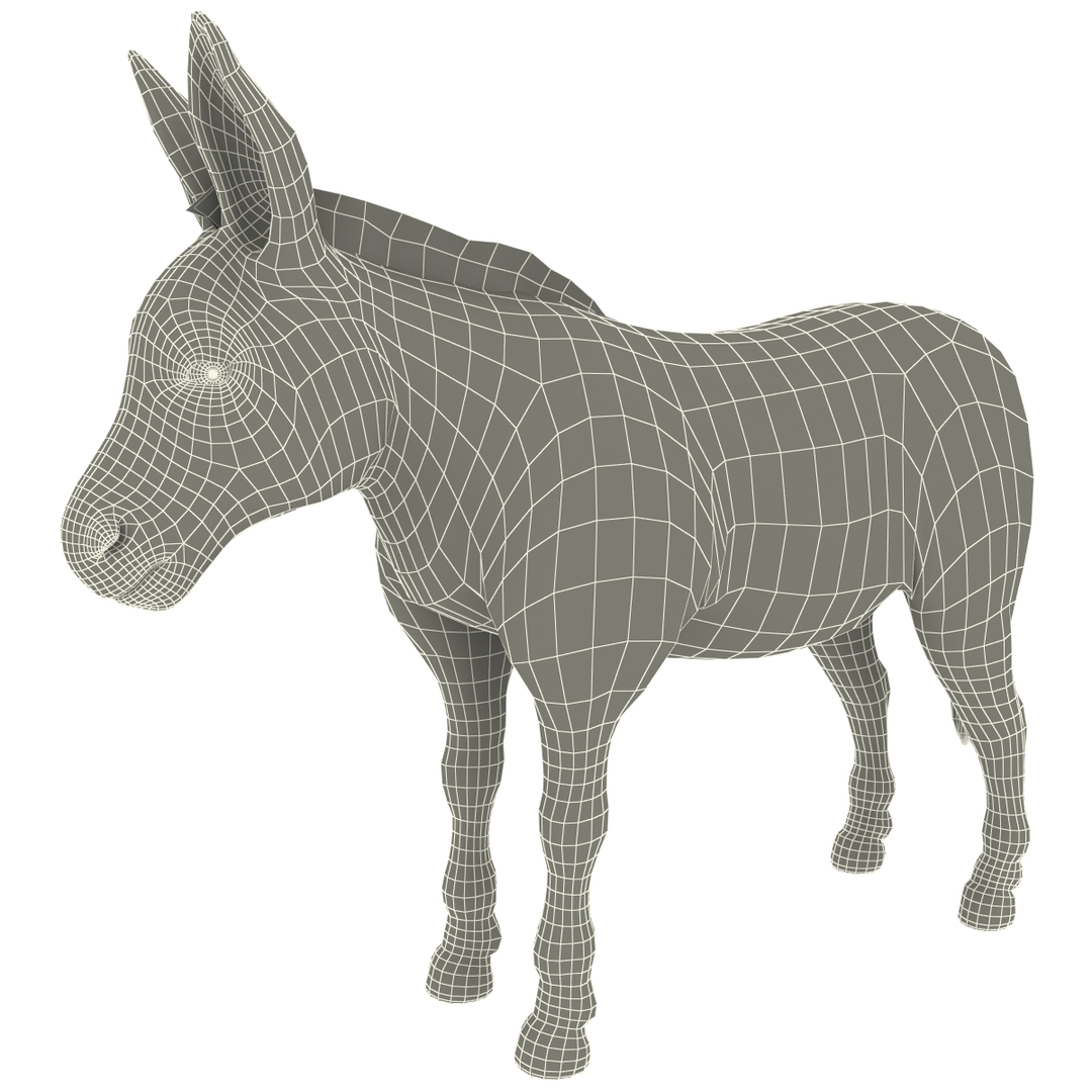 farm animals 3d model