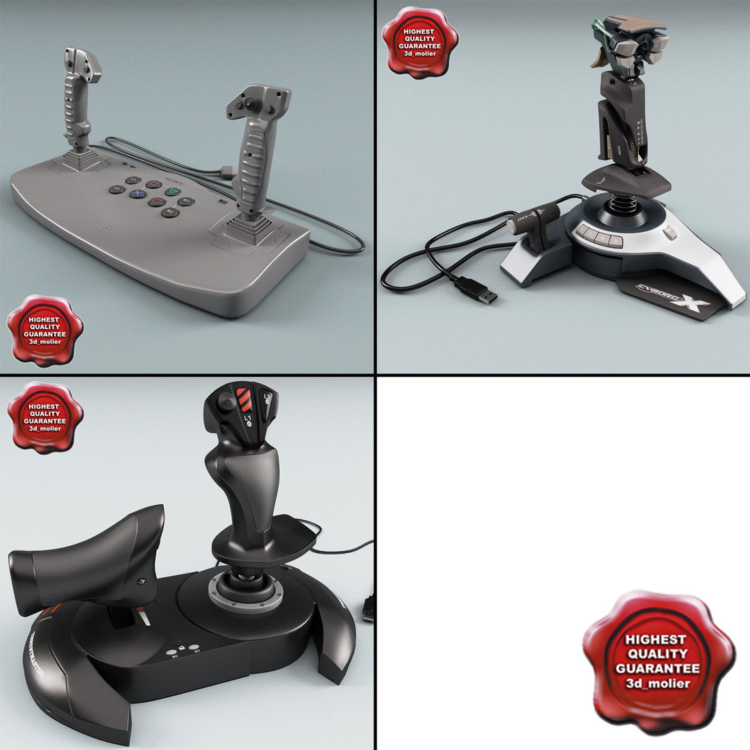 joysticks v2 3d model