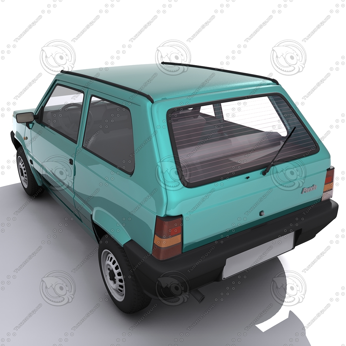 3d fiat panda model