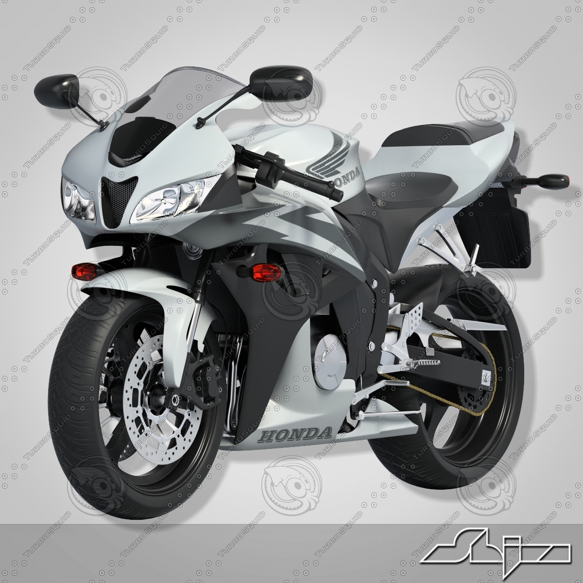 3d model bike cbr 650rr 2007