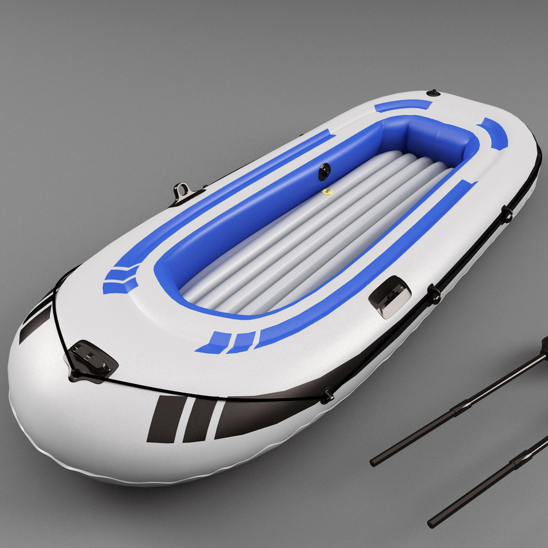inflatable boats 3d model