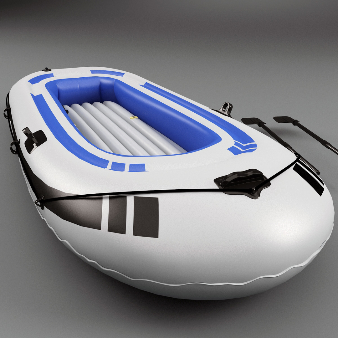 inflatable boats 3d model