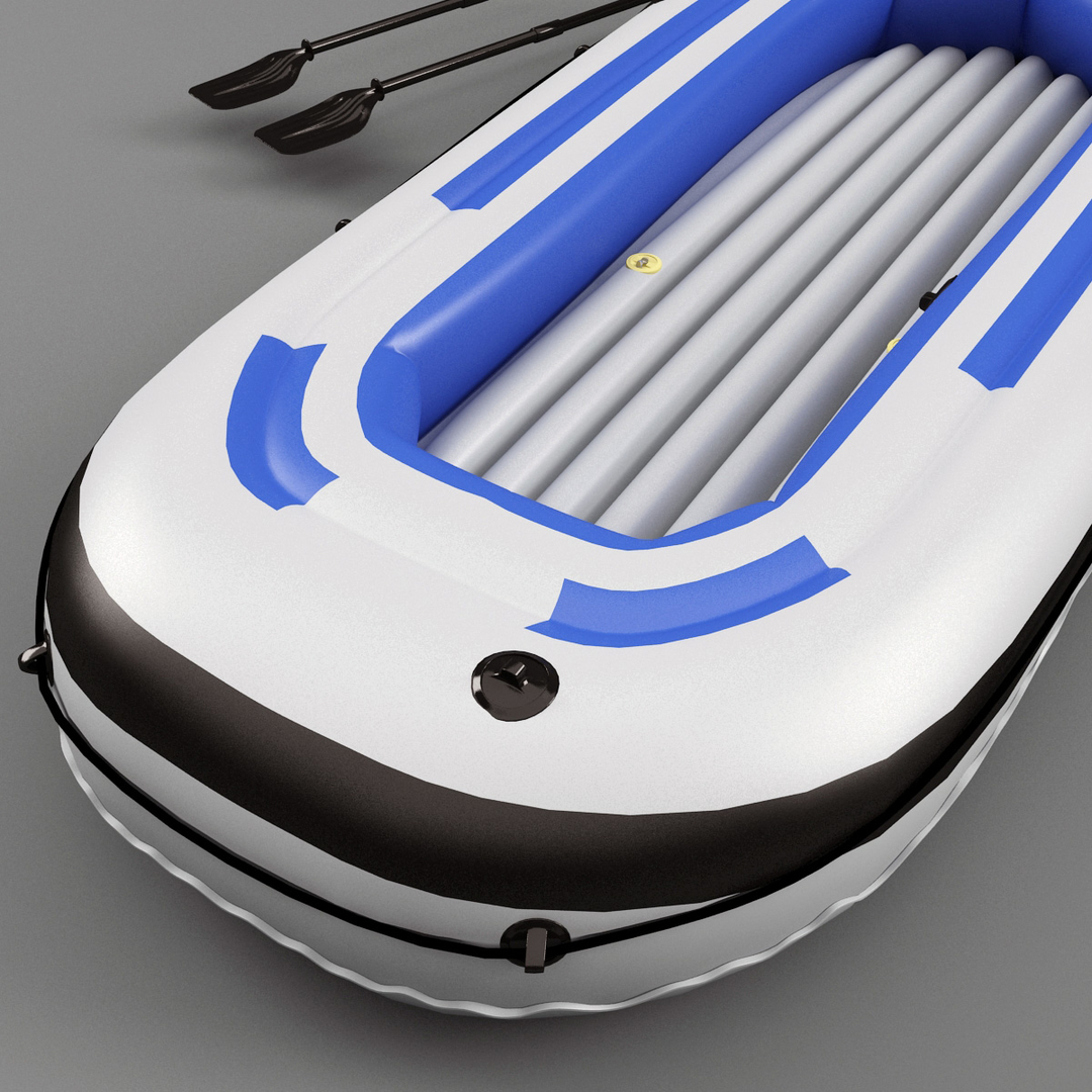 inflatable boats 3d model