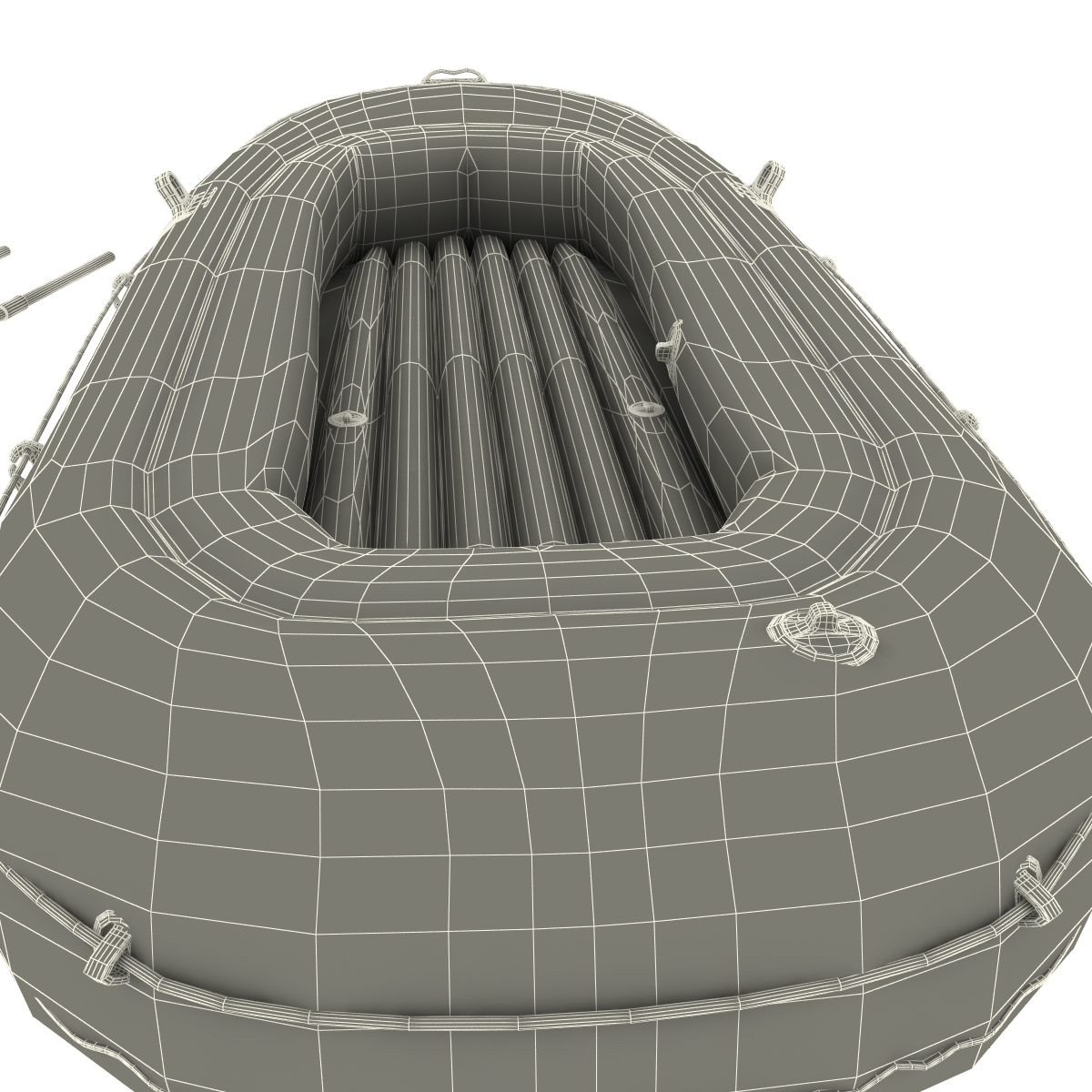 inflatable boats 3d model