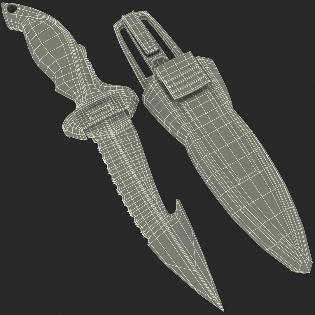 oceanic spinner knives 3d model