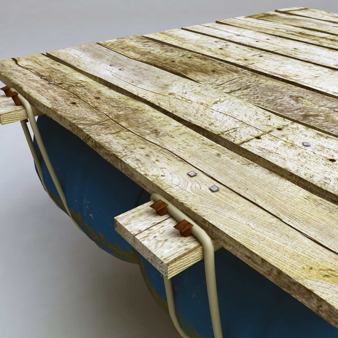 3d rafts set modelled model