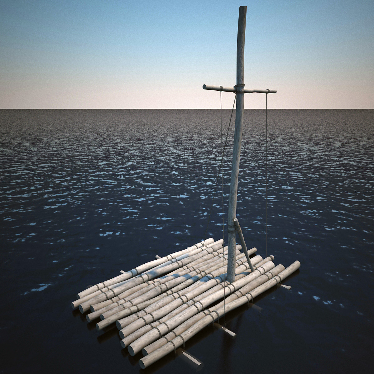 3d rafts set modelled model