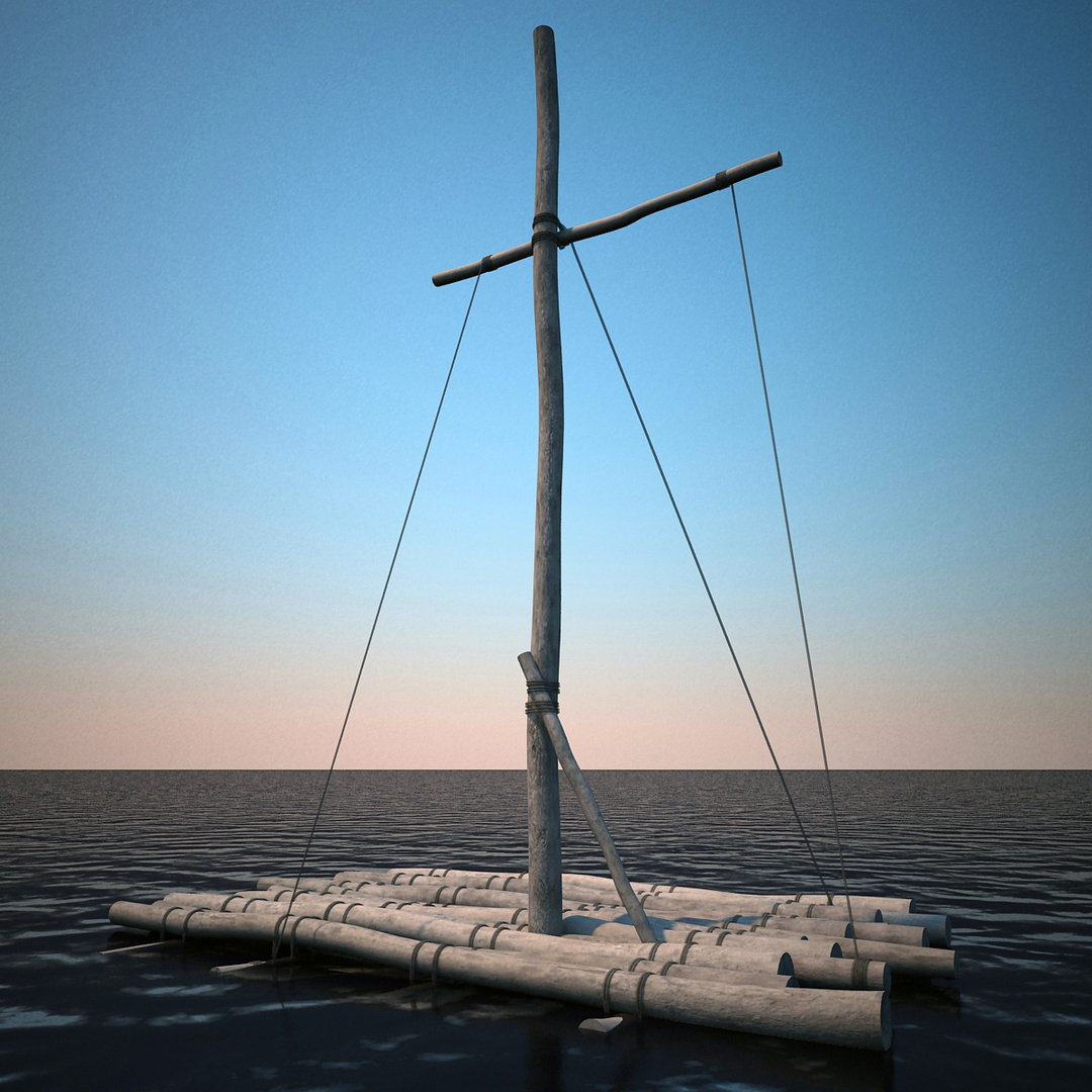 3d rafts set modelled model