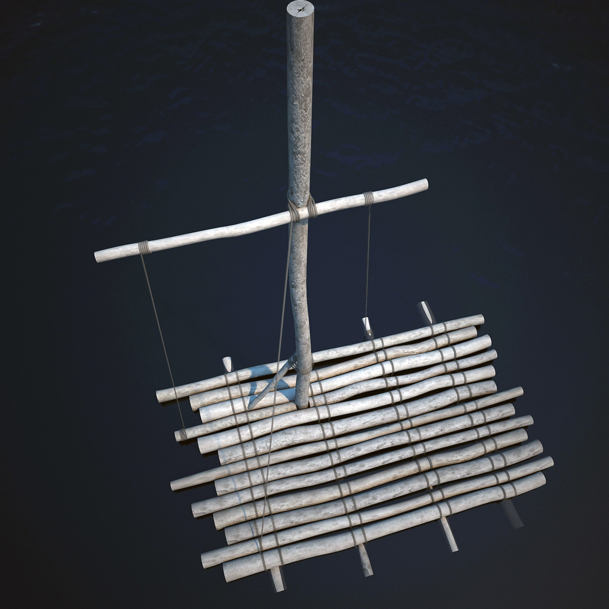 3d rafts set modelled model