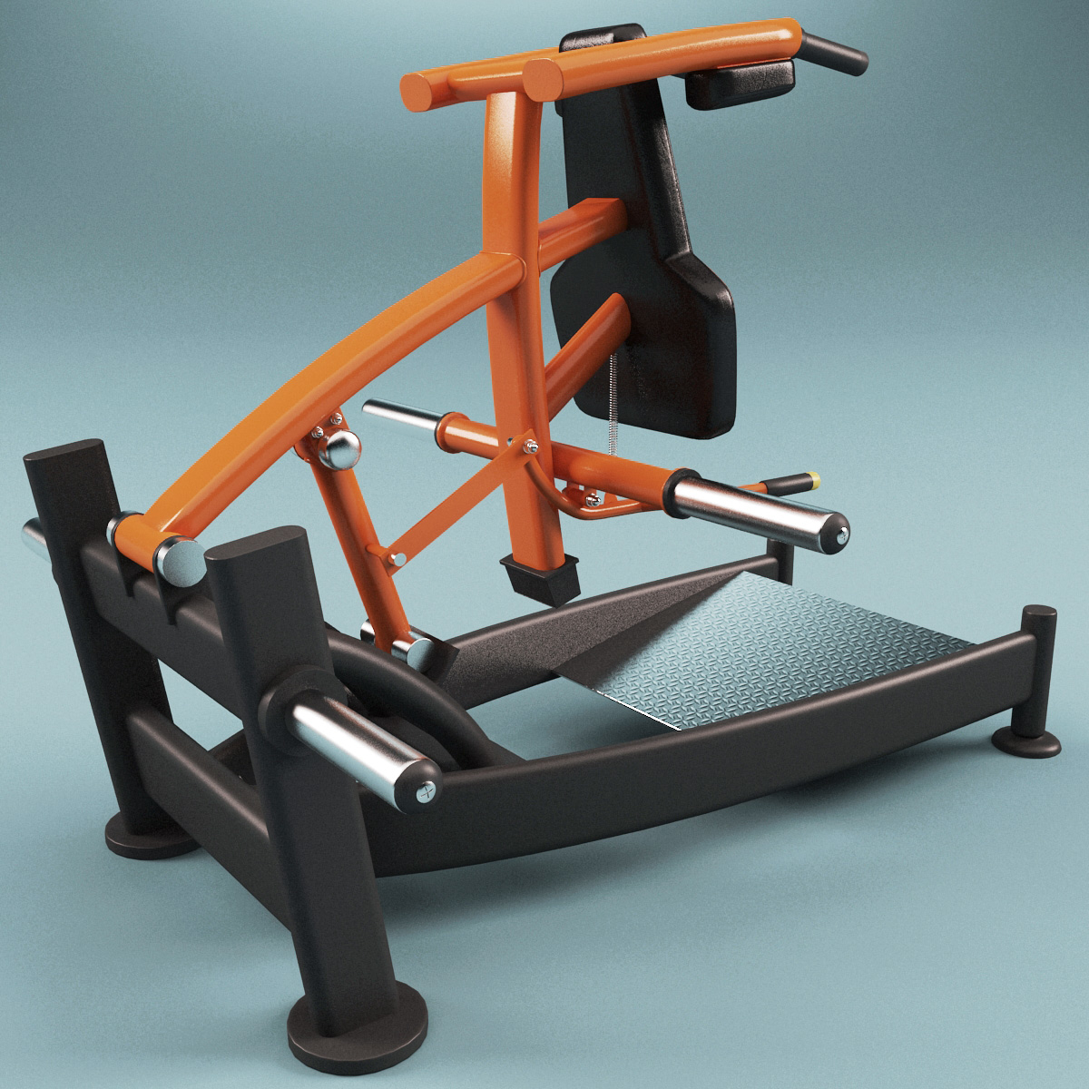 3ds max leg press squat machine