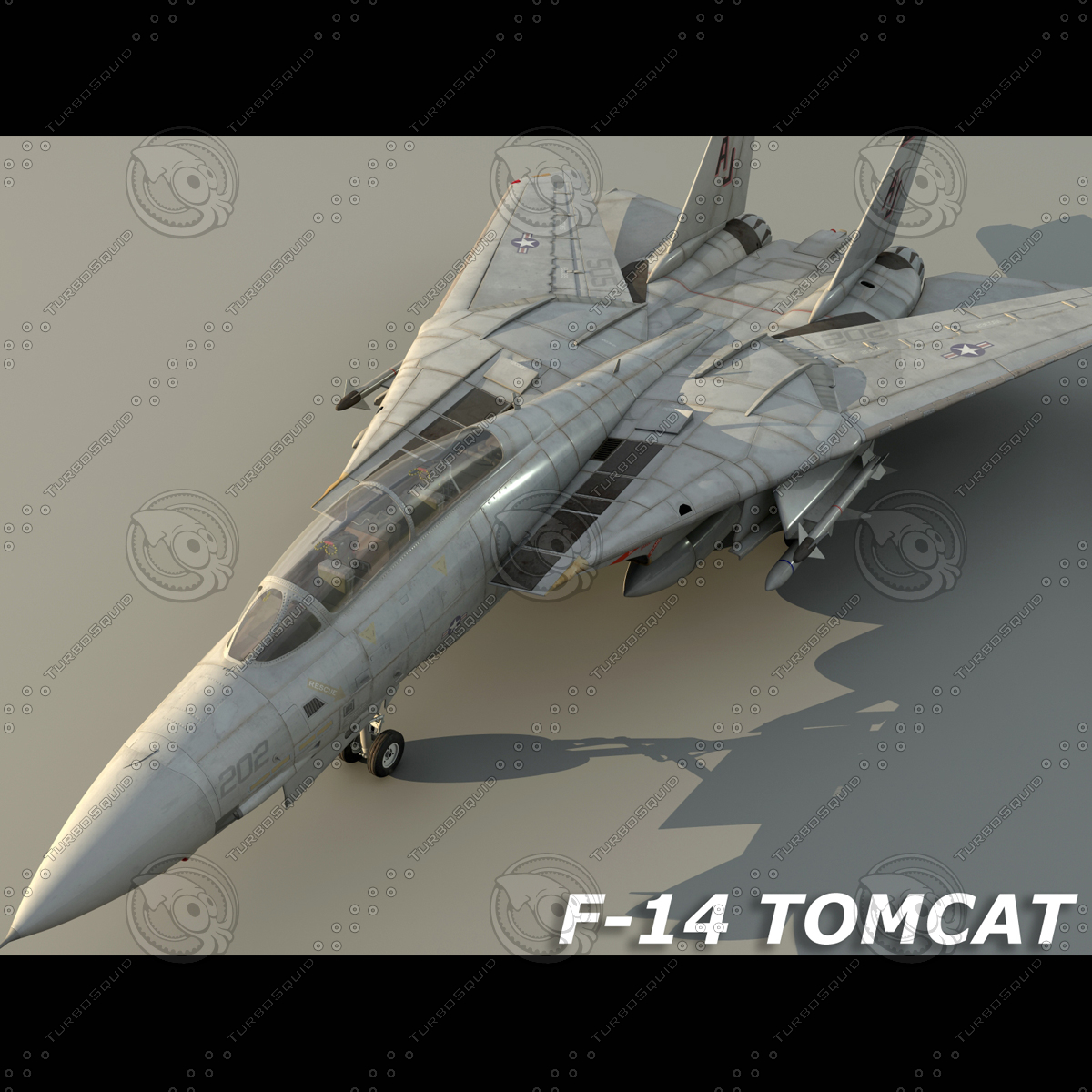 f14 tomcat 3d model