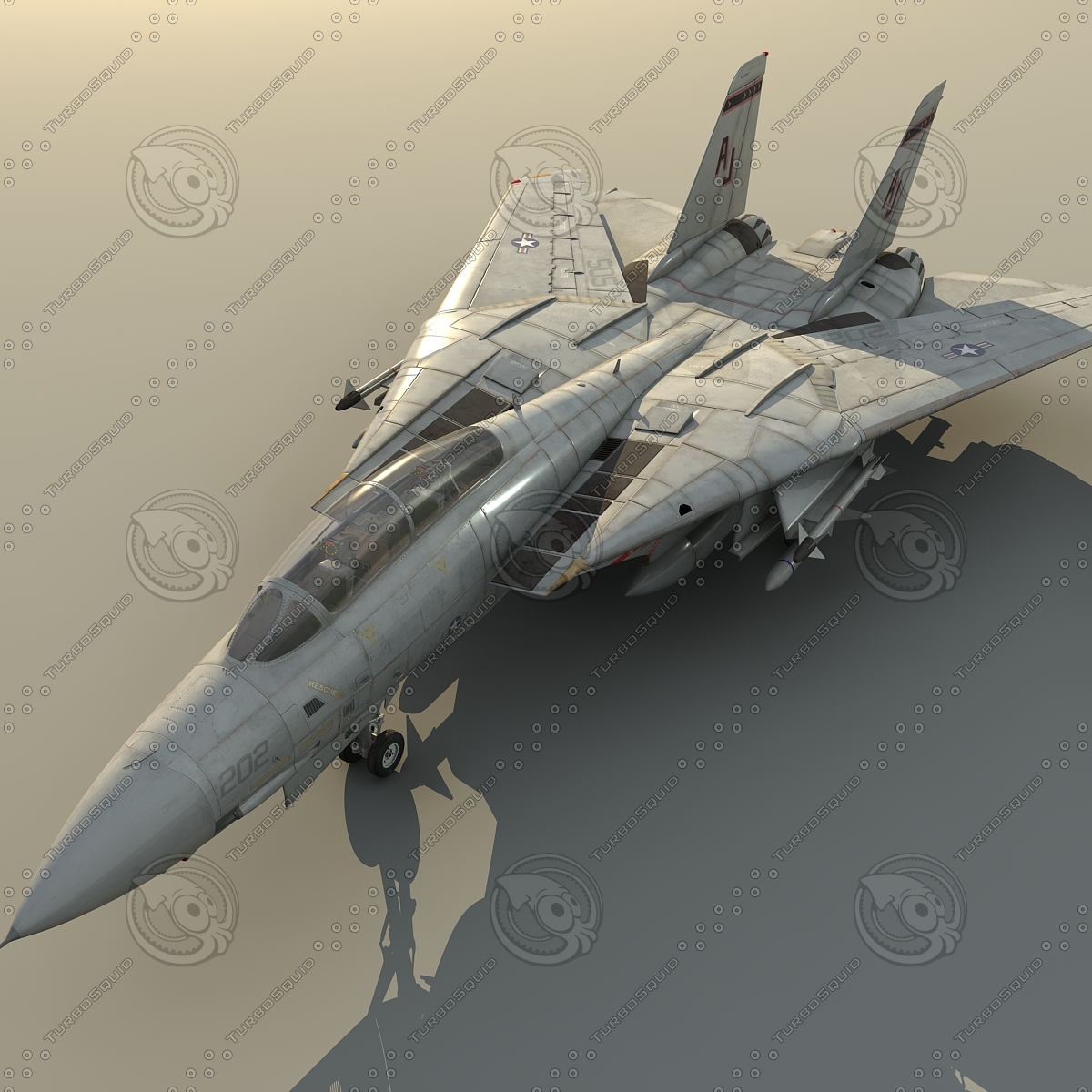 f14 tomcat 3d model