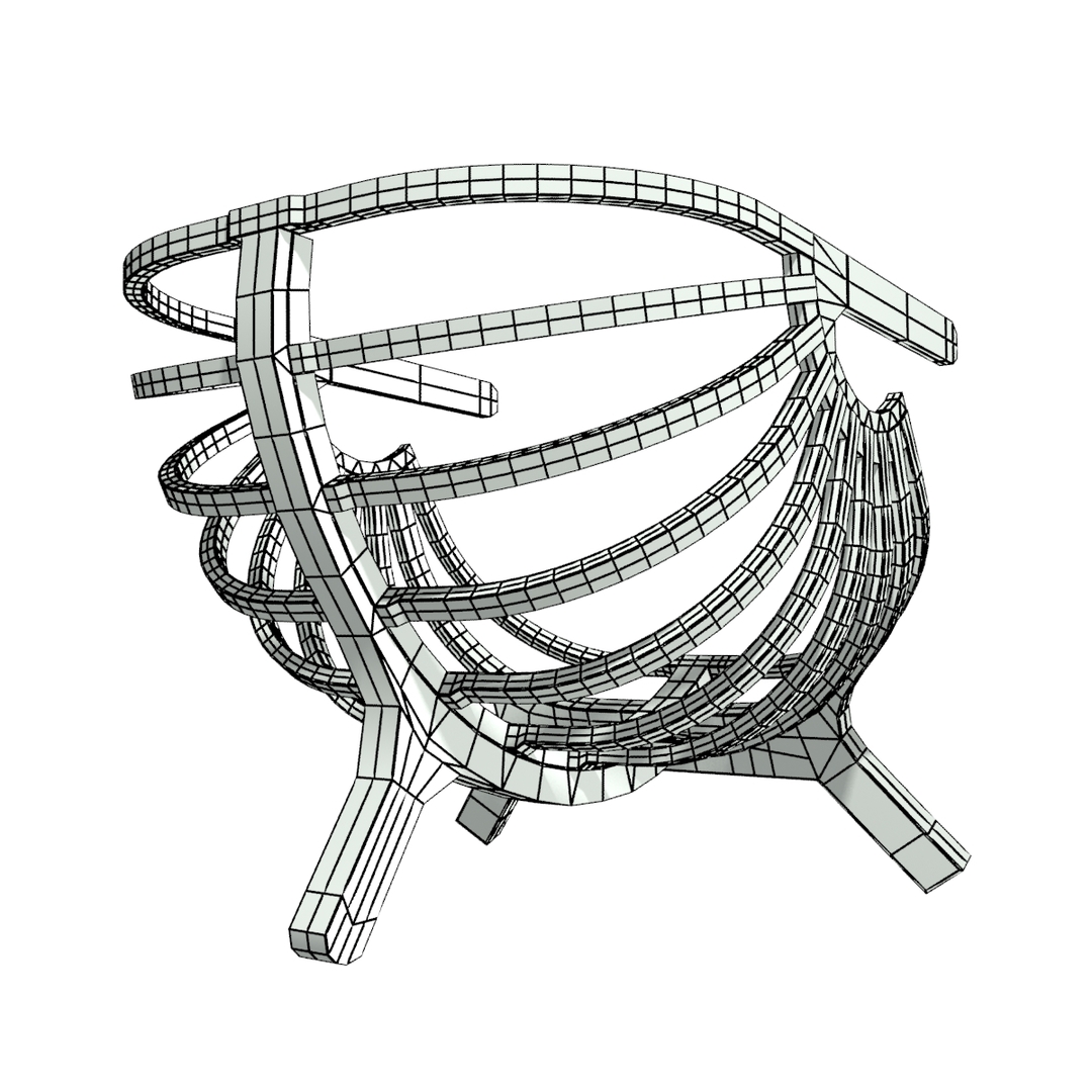 shell chair marco sousa dwg