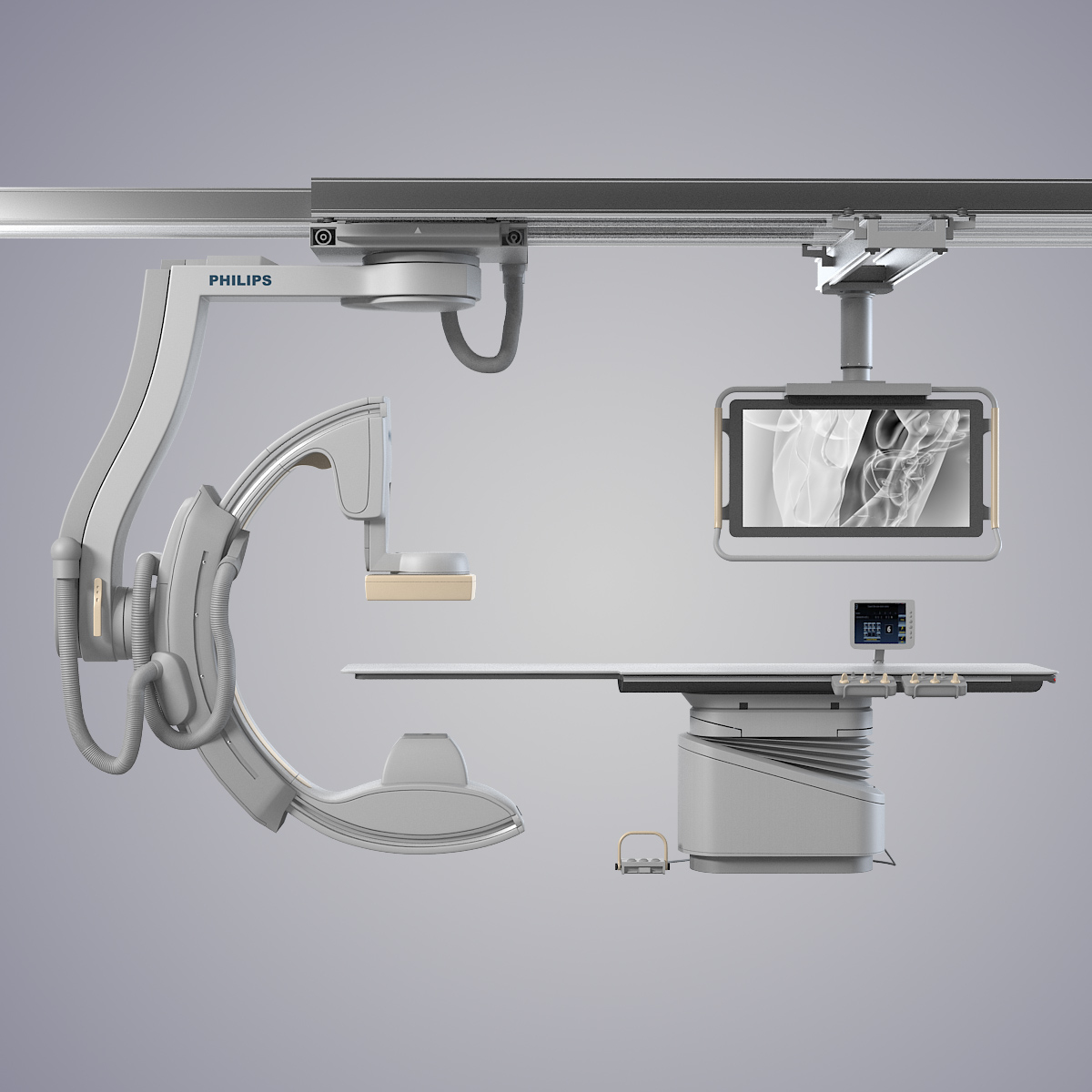 philips multidiagnost eleva 3d model