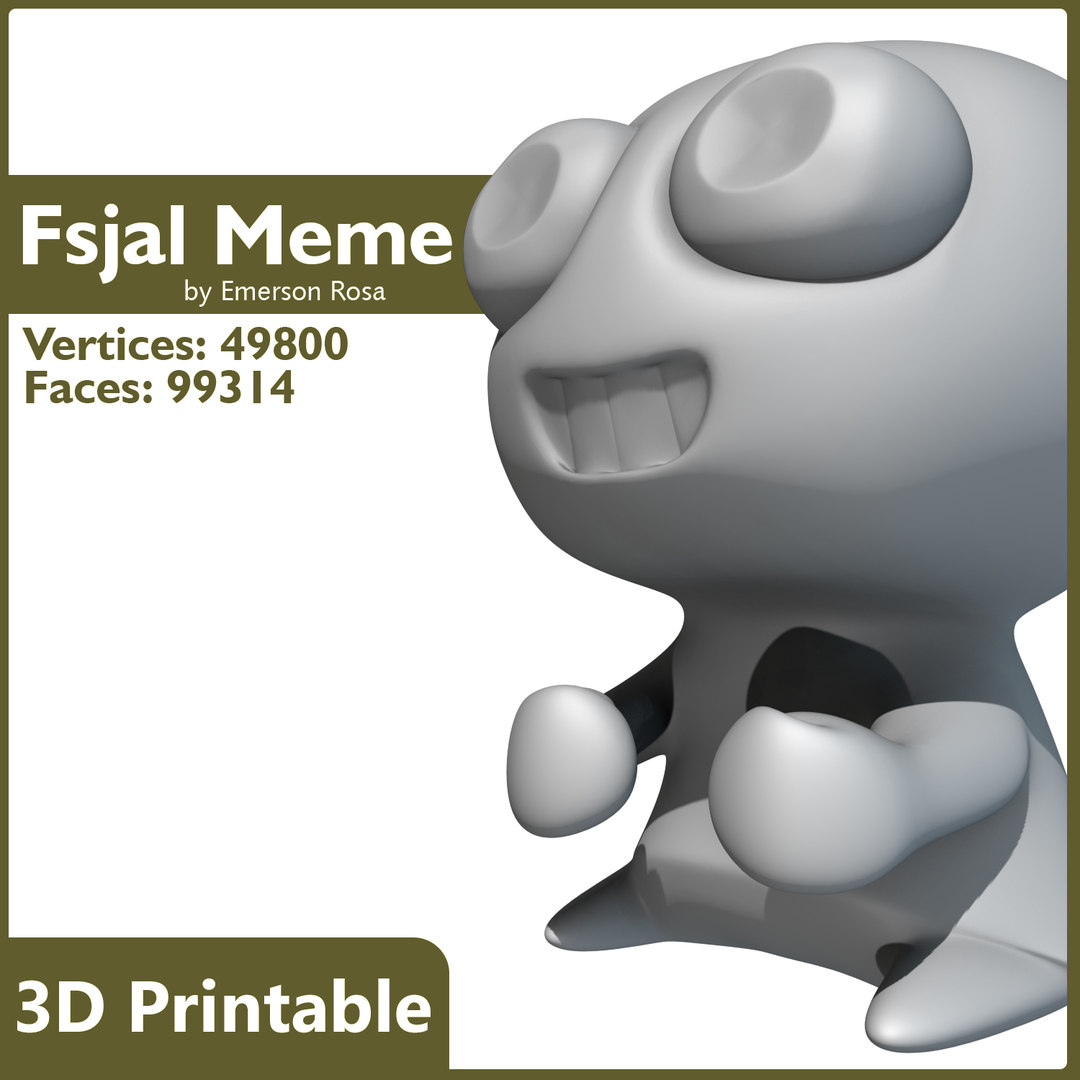 3d fsjal meme print
