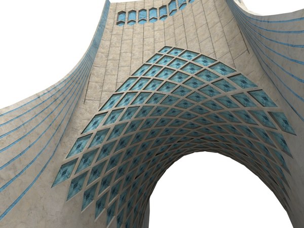 3d model azadi tower