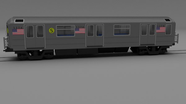 3d new york subway train model