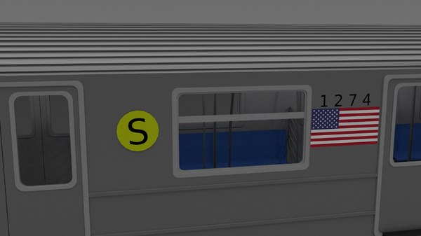 3d new york subway train model