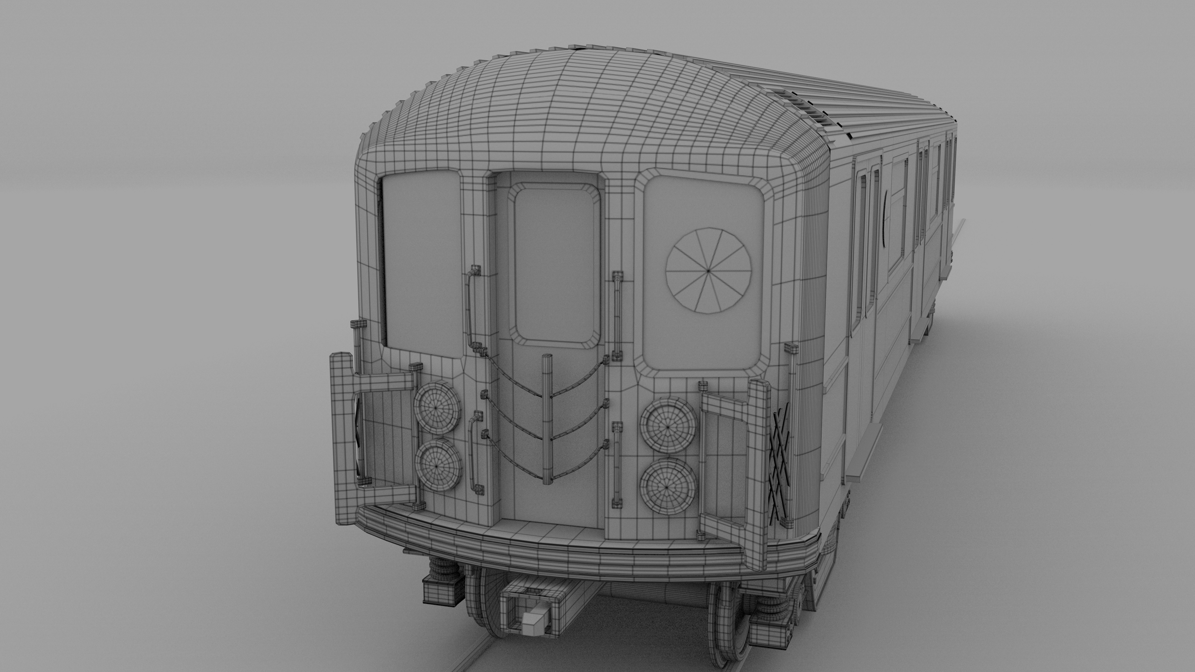 3d new york subway train model