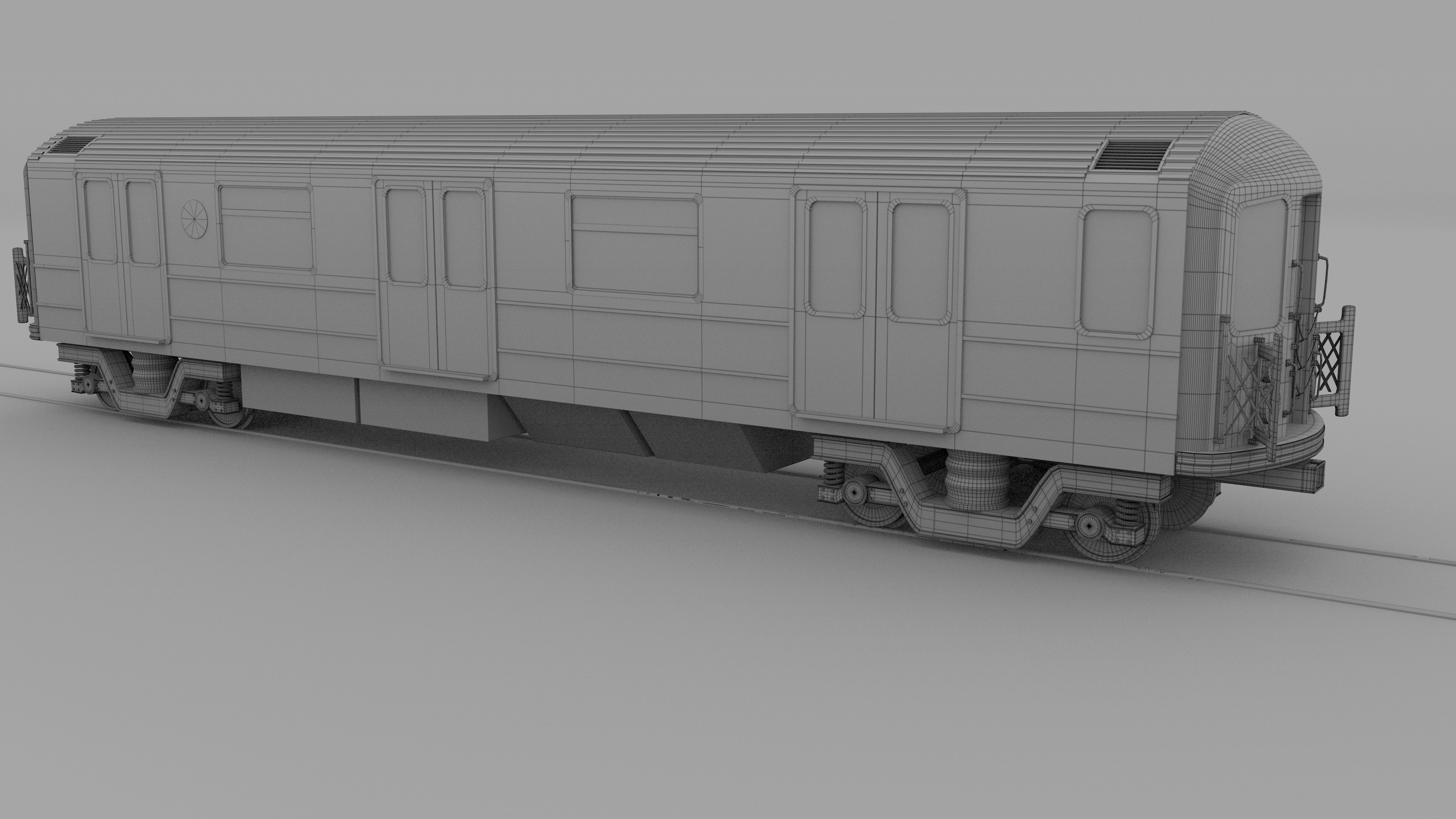 3d new york subway train model