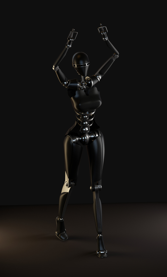 3d Woman Robot Model 