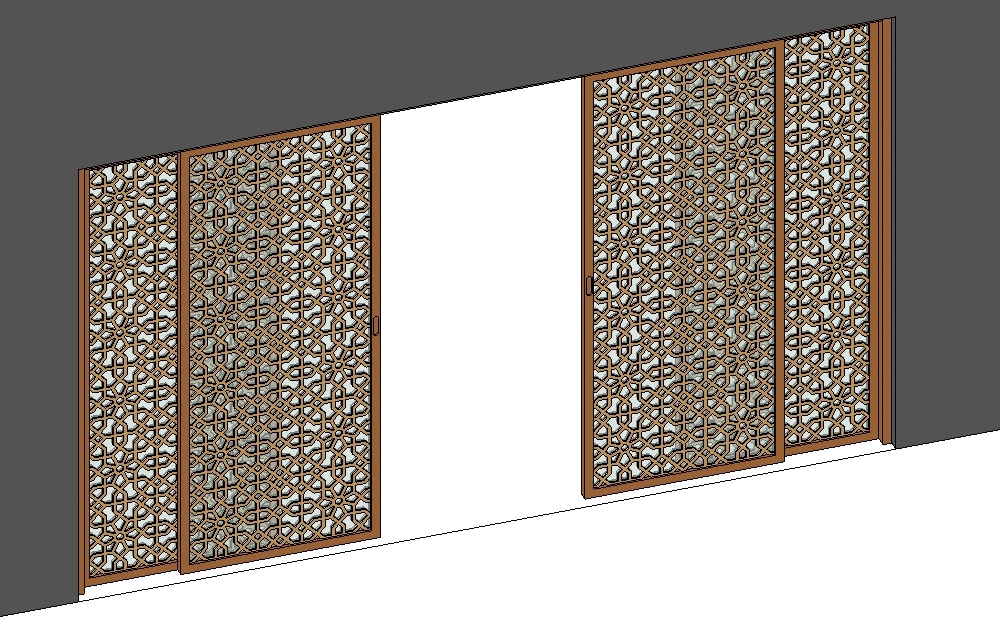 Building Revit Family Door sliding rfa