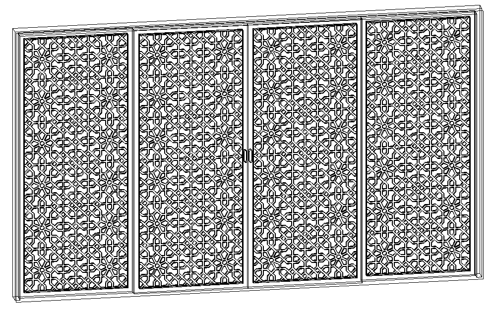 Building Revit Family Door sliding rfa