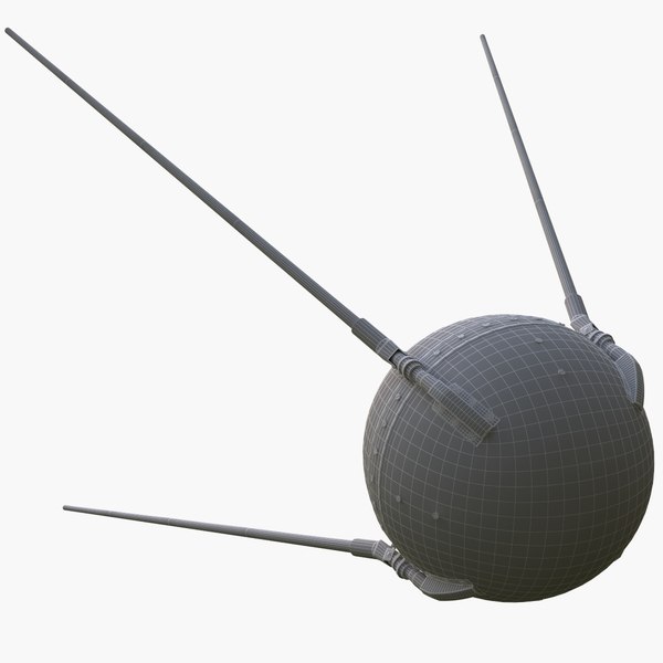 3d sputnik 1 model
