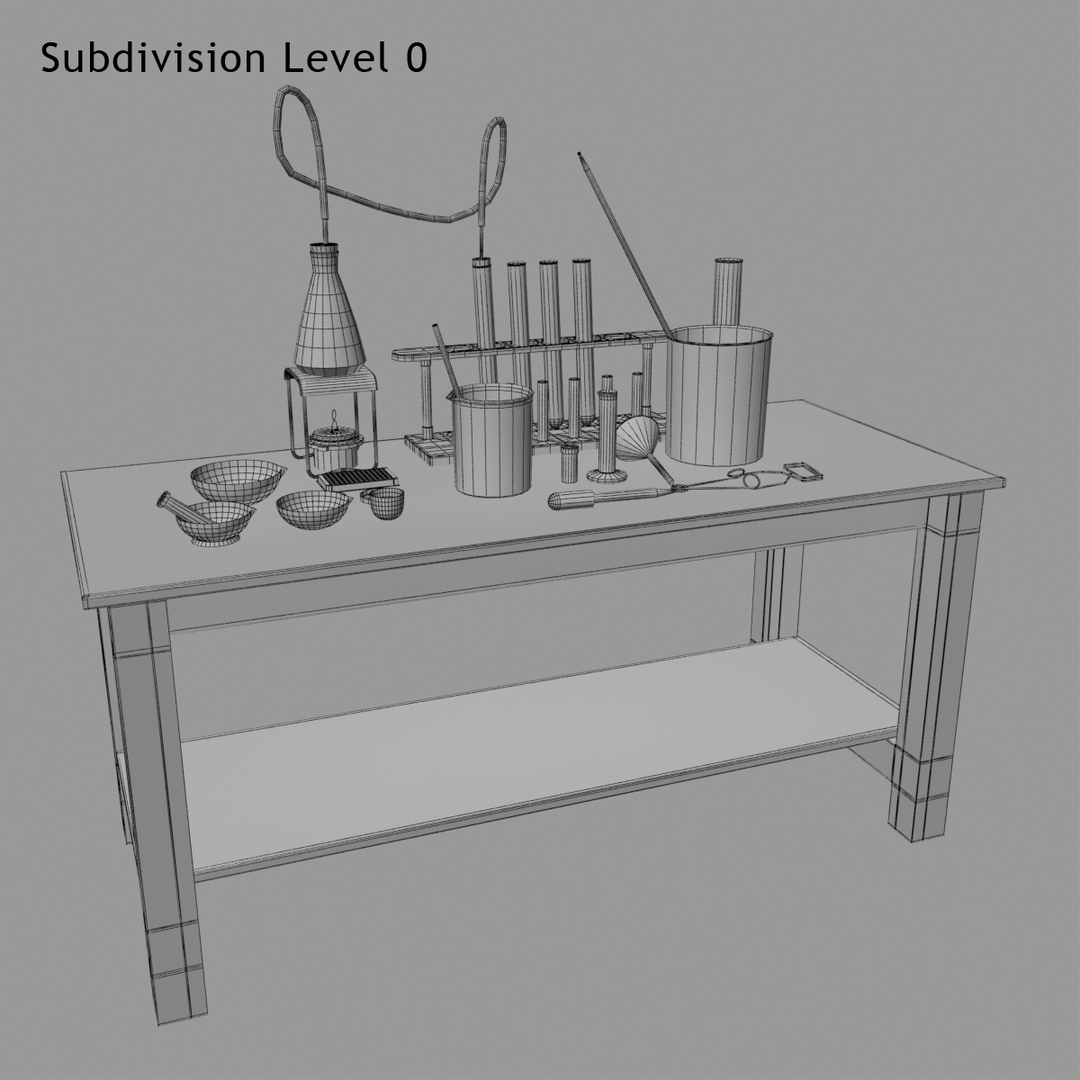 chemistry lab table 3ds